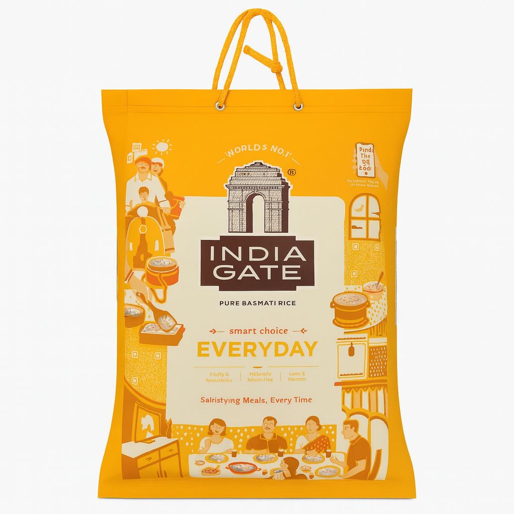 India Gate Basmati Rice Everyday 5 kg – India Bazaar Online Indian ...